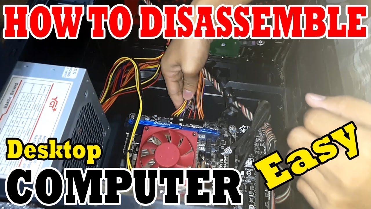 How to Disassemble Desktop Computer TAGALOG - YouTube