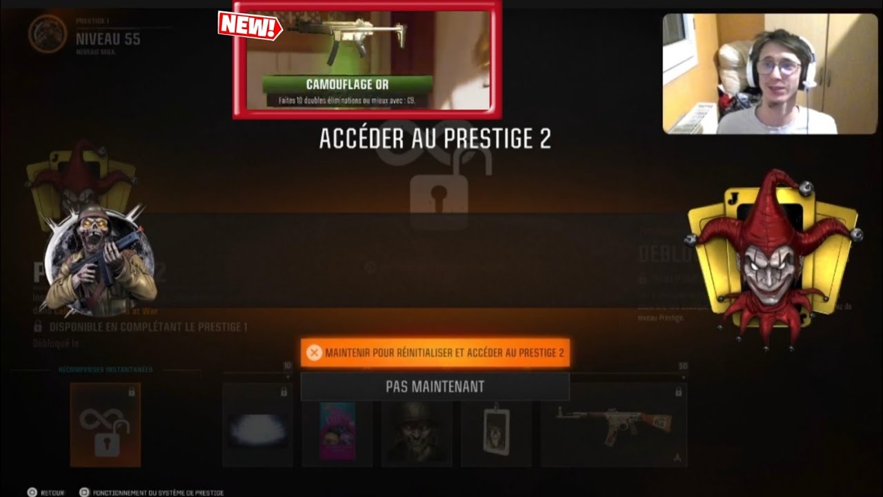 je monte prestige 2 et là c9 en or sur bo6 #callofdutybo6 - YouTube