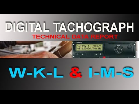 DIGITAL TACHOGRAPH TECHNICAL DATA REPORT