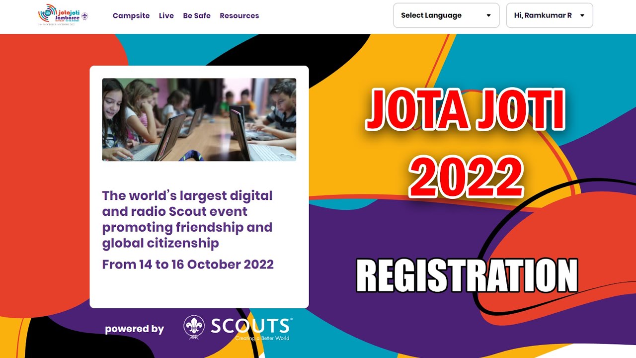 JOTA JOTI 2022 REGISTRATION | SCOUT LIBRARY - YouTube