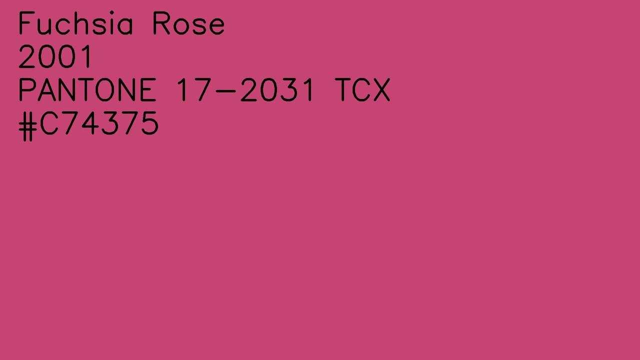 Fuchsia Color Pantone