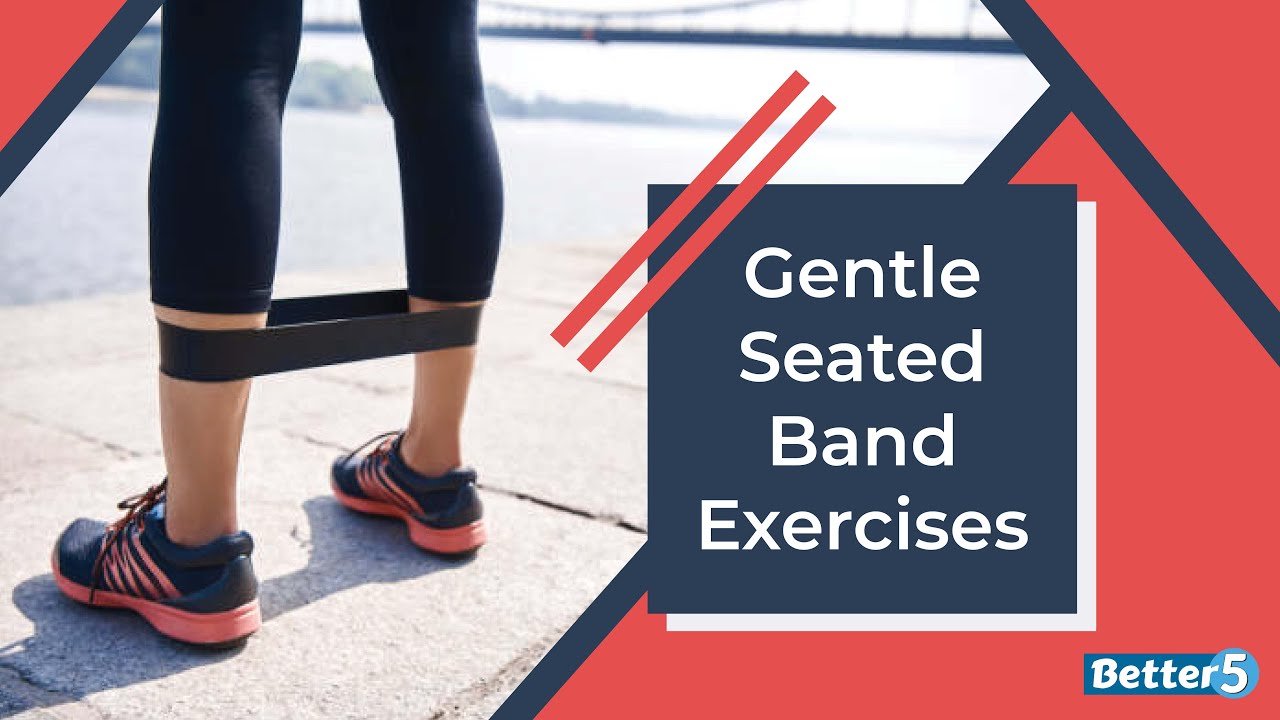 Gentle Seated Band Exercises Day 1 - YouTube