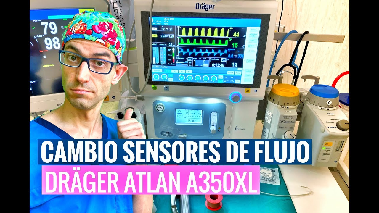 CAMBIO SENSORES DE FLUJO DRAGER - YouTube