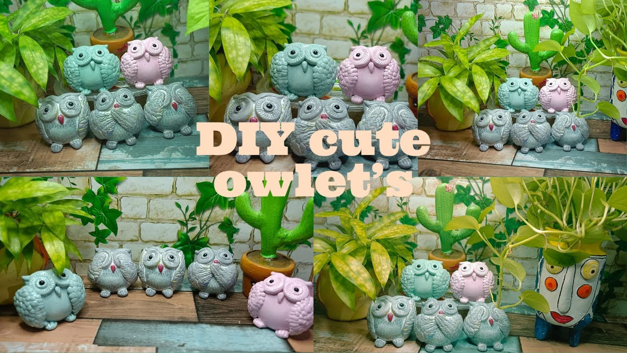 DIY cute owl showpiece | How to make showpiece at home | DIY showpiece ...