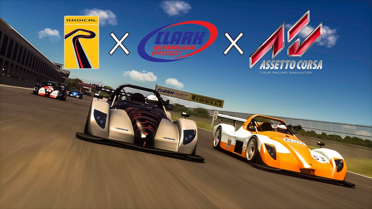 Radical SR3 race with AI opponents | Clark International Speedway ...