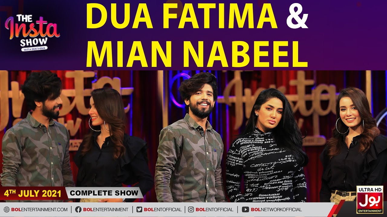 Dua Fatima & Mian Nabeel In The Insta Show | Complete Show| The Insta ...
