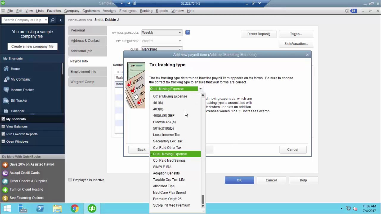 Setting Up a New Employee in QuickBooks - YouTube