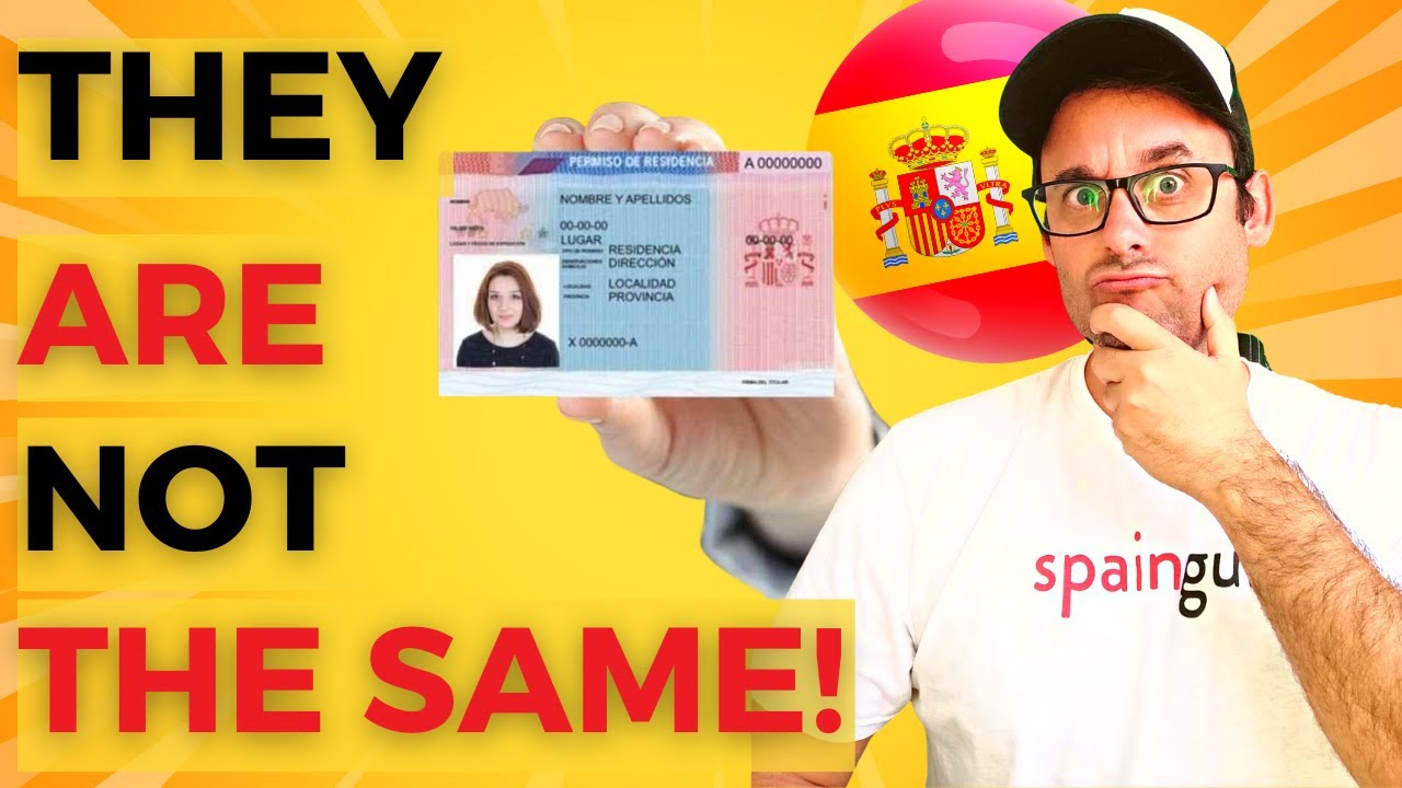NIE vs. TIE Card vs. Legal Residence in Spain: The differences - YouTube