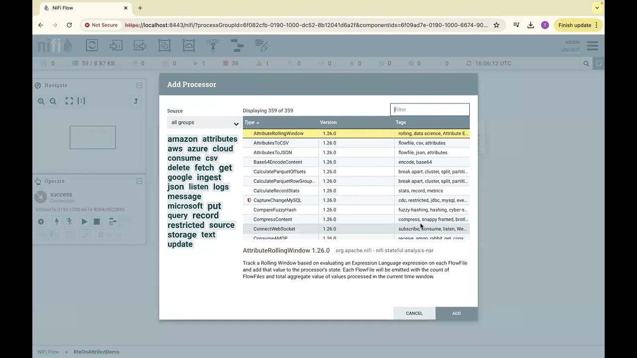RouteOnAttribute Nifi processor - YouTube