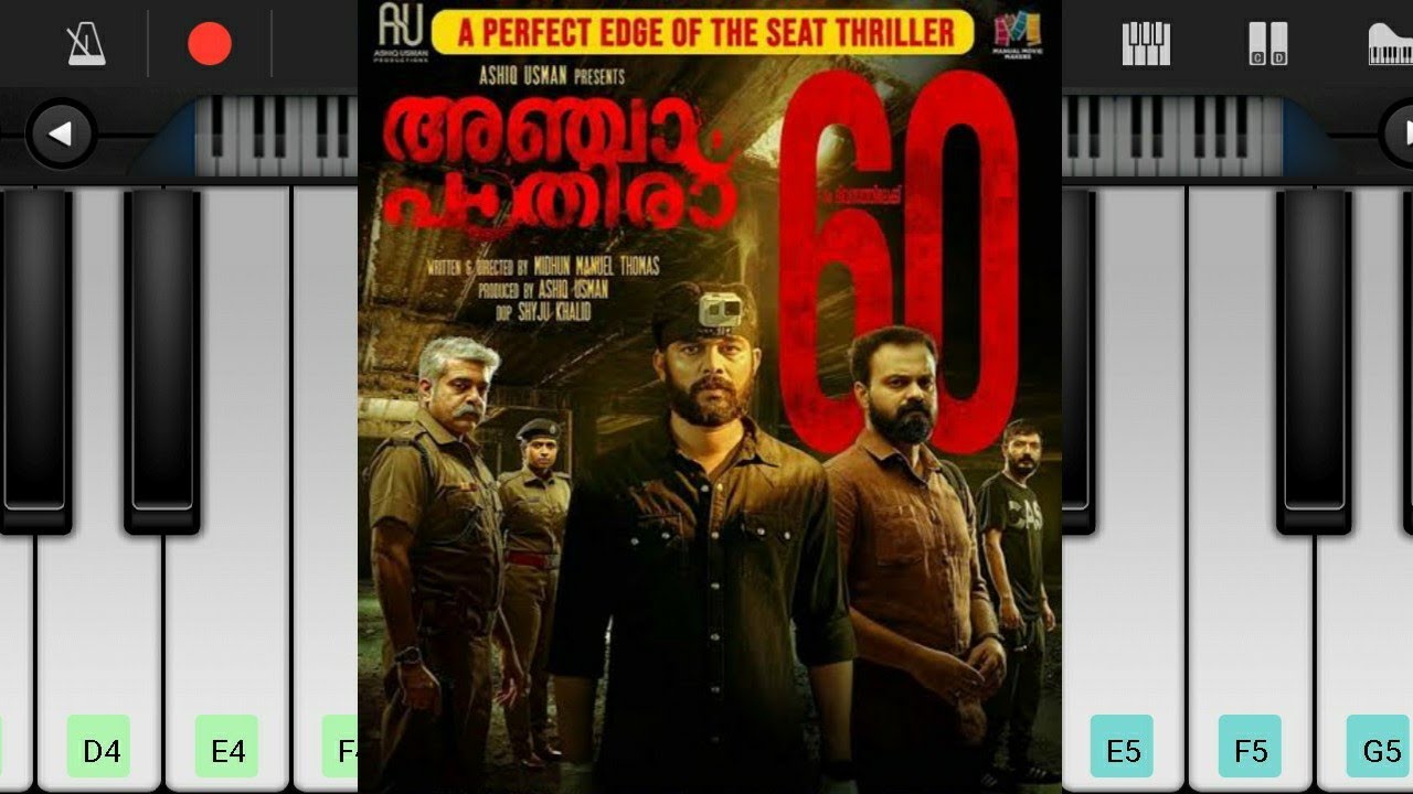 Dr.Benchamin luis bgm | Anjaam Pathira | Dual Mode piano | Sharafudheen ...