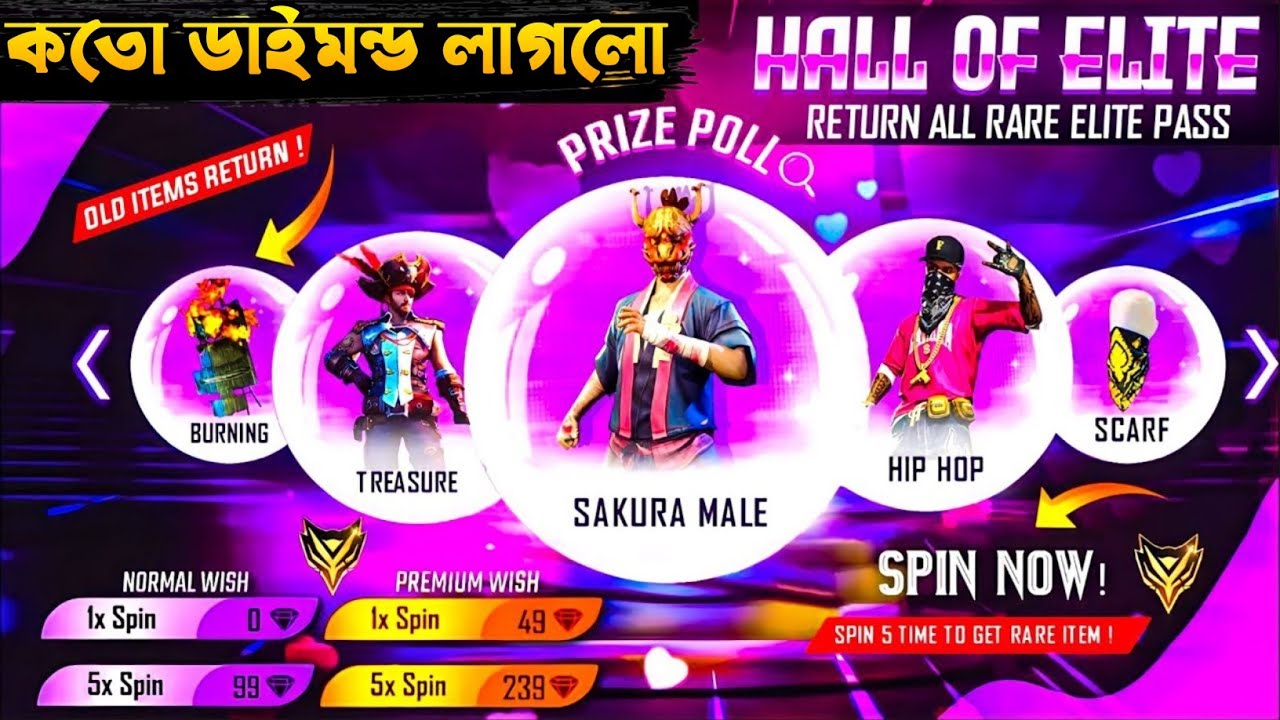 Hip Hop Bundle Return Confirm Date |FF Old Elite Pass Return Event ...