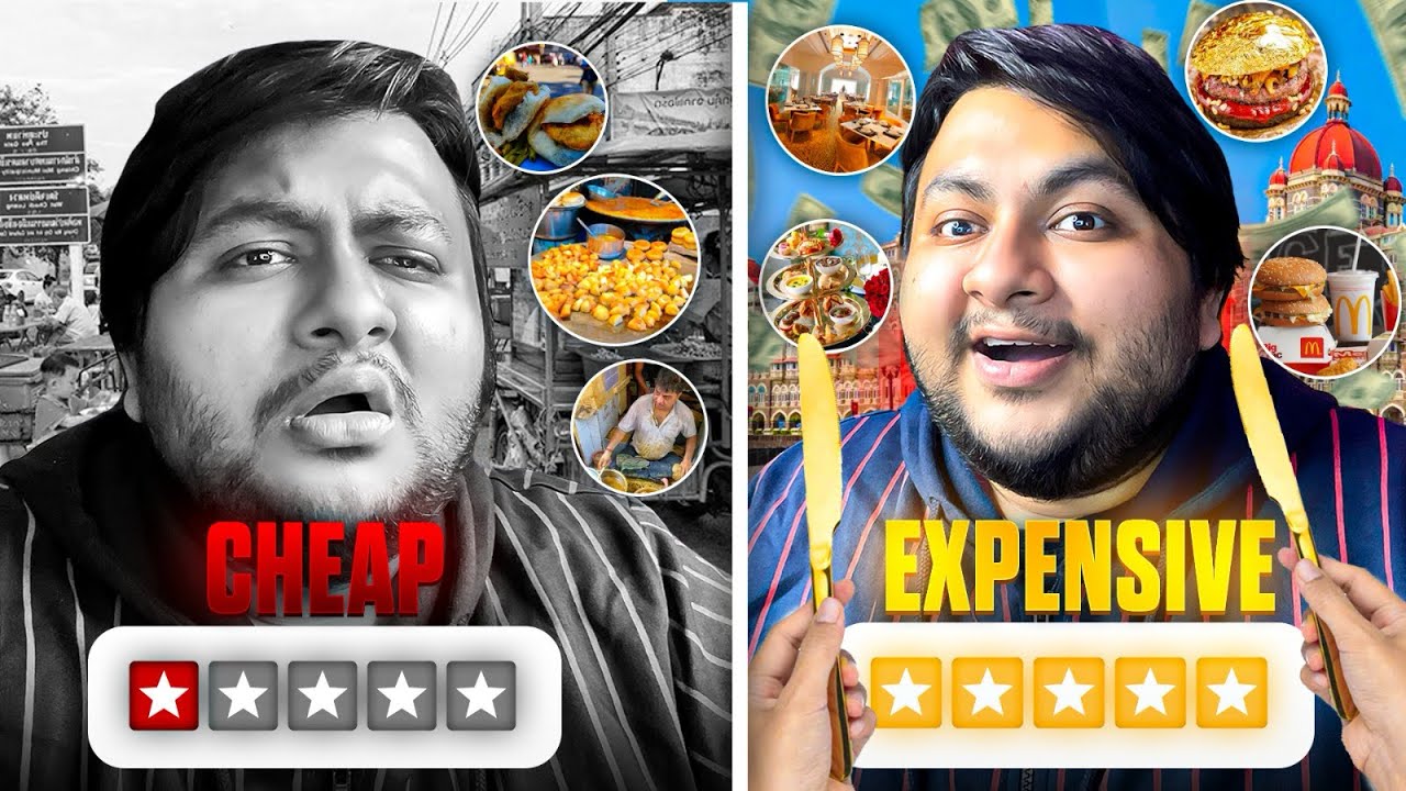 Cheap VS Expensive Food Challenge - YouTube