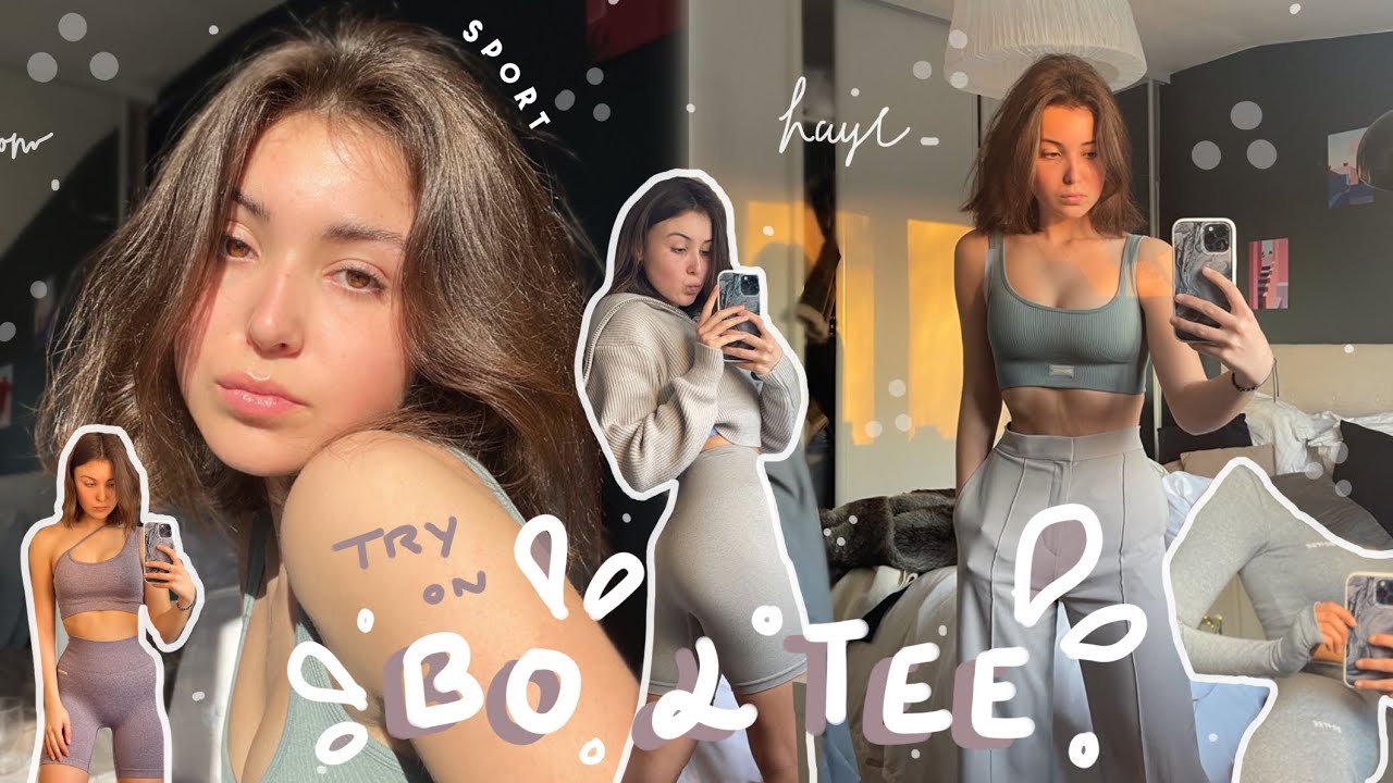 try on HAUL outfit sportswear ft. bo and tee - YouTube