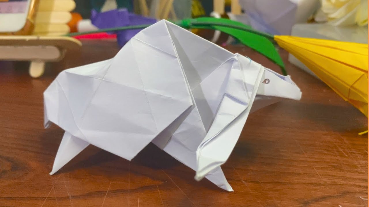 Origami Buffalo 🔴 How to Make a Paper Buffalo • Origami Animal Making # ...