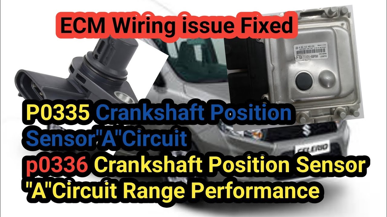P0335/p0336 Crankshaft Position Sensor Fault Daigonos//How To Check ...