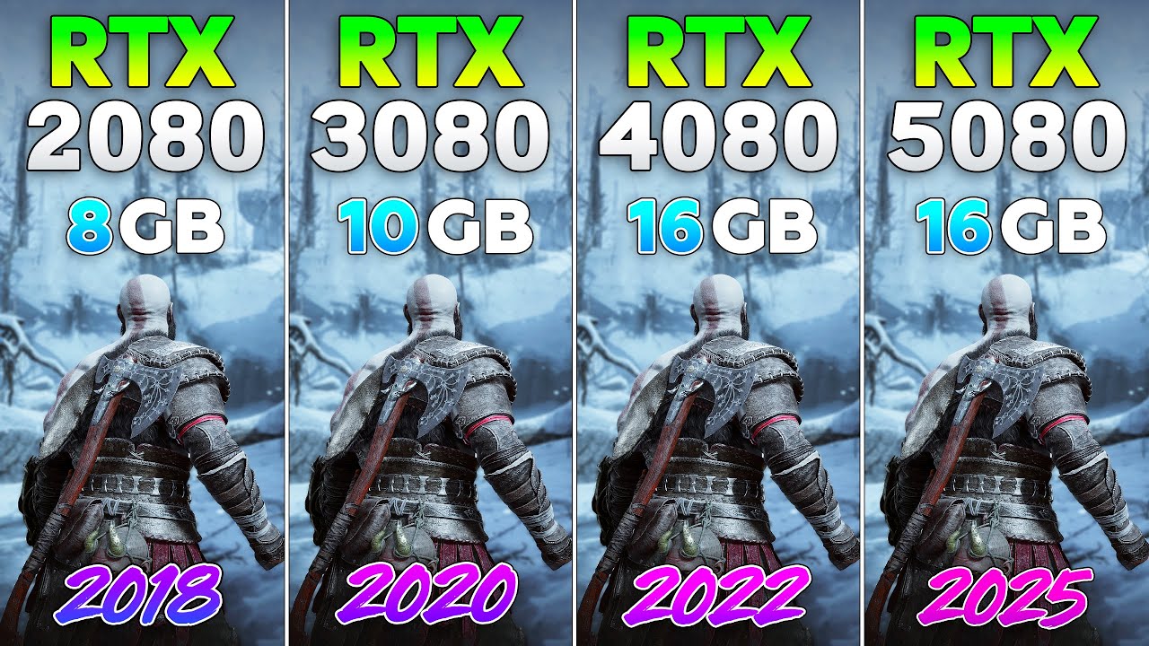 RTX 2080 vs RTX 3080 vs RTX 4080 vs RTX 5080 - Test in 9 Games - YouTube