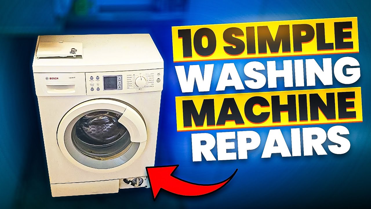 10 Simple Washing Machine Problems (And Fixes) - YouTube