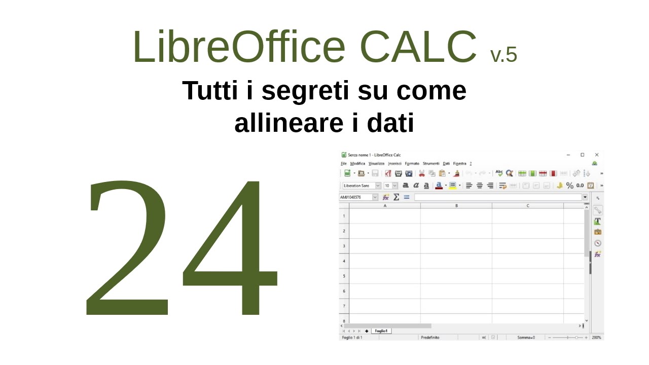 CALC 24 - Tutti i segreti su come allineare i dati - YouTube