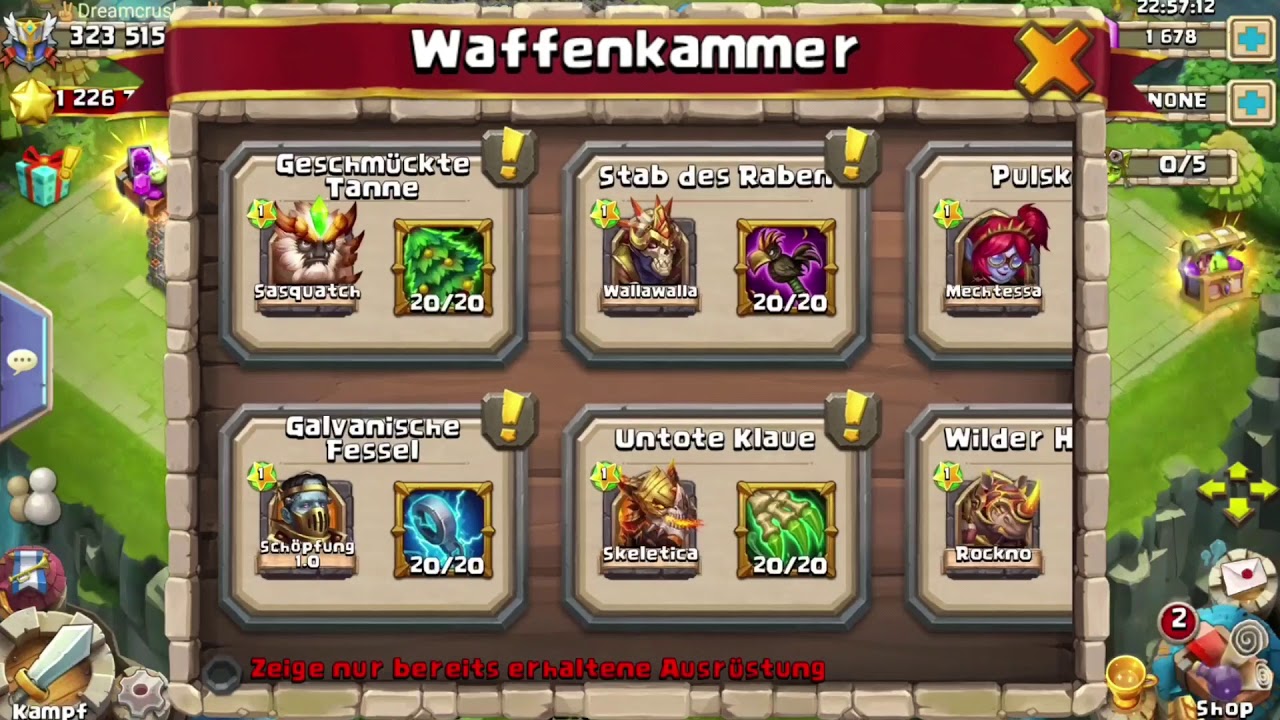 Castle Clash - Sasquatch TALENTEMPFEHLUNGEN + Skill Erklärung! - YouTube