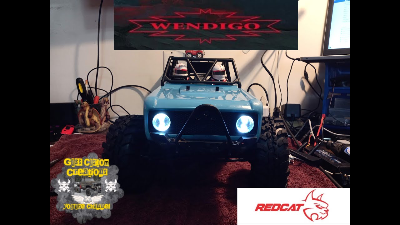 Redcat Wendigo Snow Bouncing After Suspension and Gearing Change - YouTube