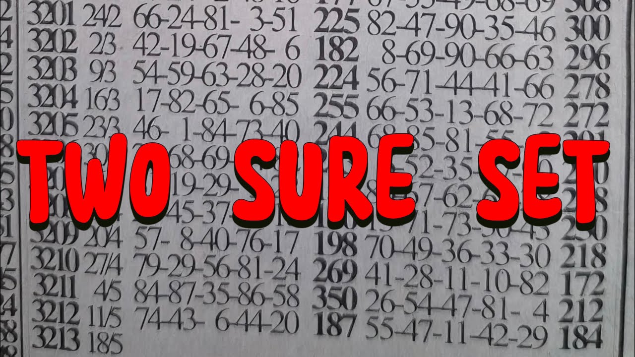 CHART TWO SURE SET LIVE!!! 🔥🔥💯 - YouTube