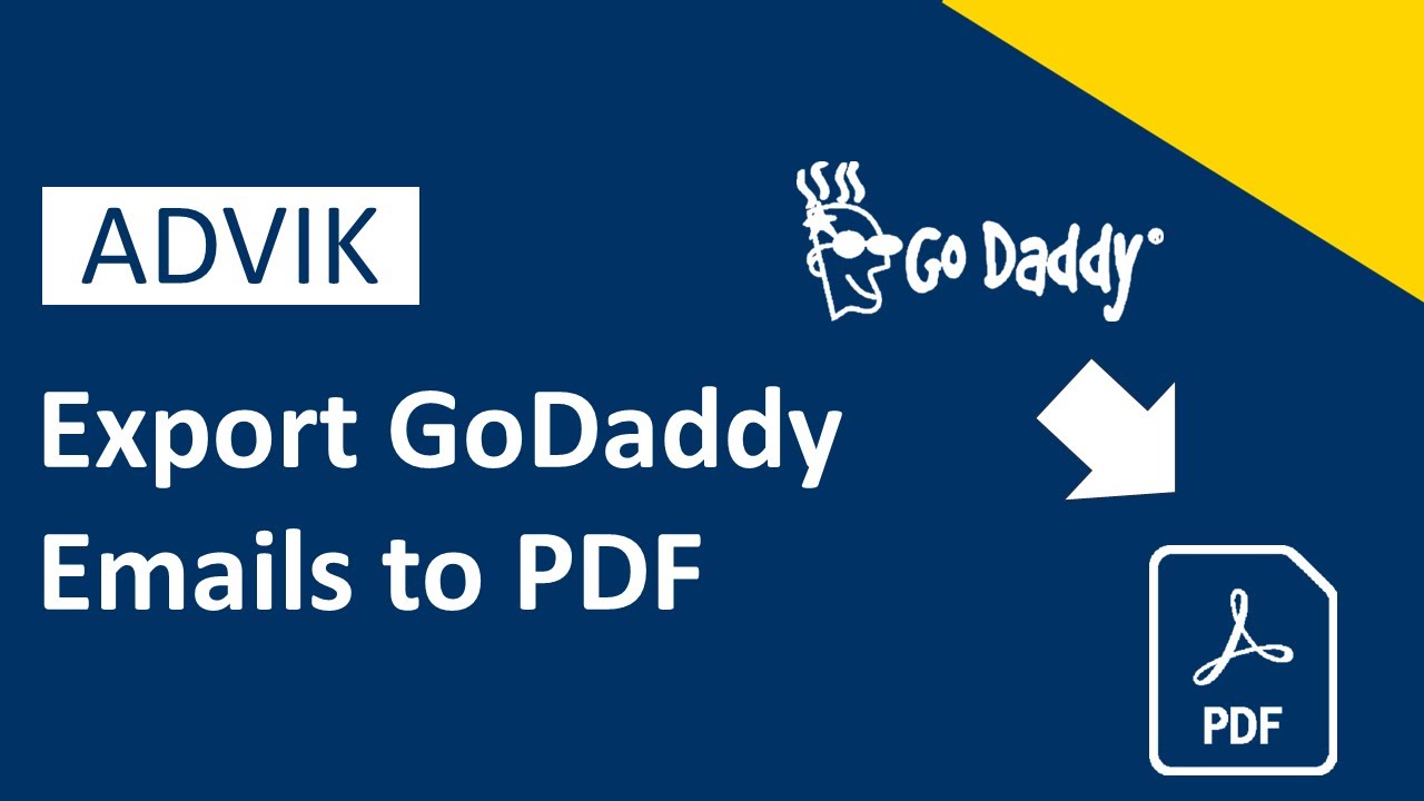 How to Export GoDaddy Emails to PDF Files in Bulk? Step-by-Step Guide - YouTube