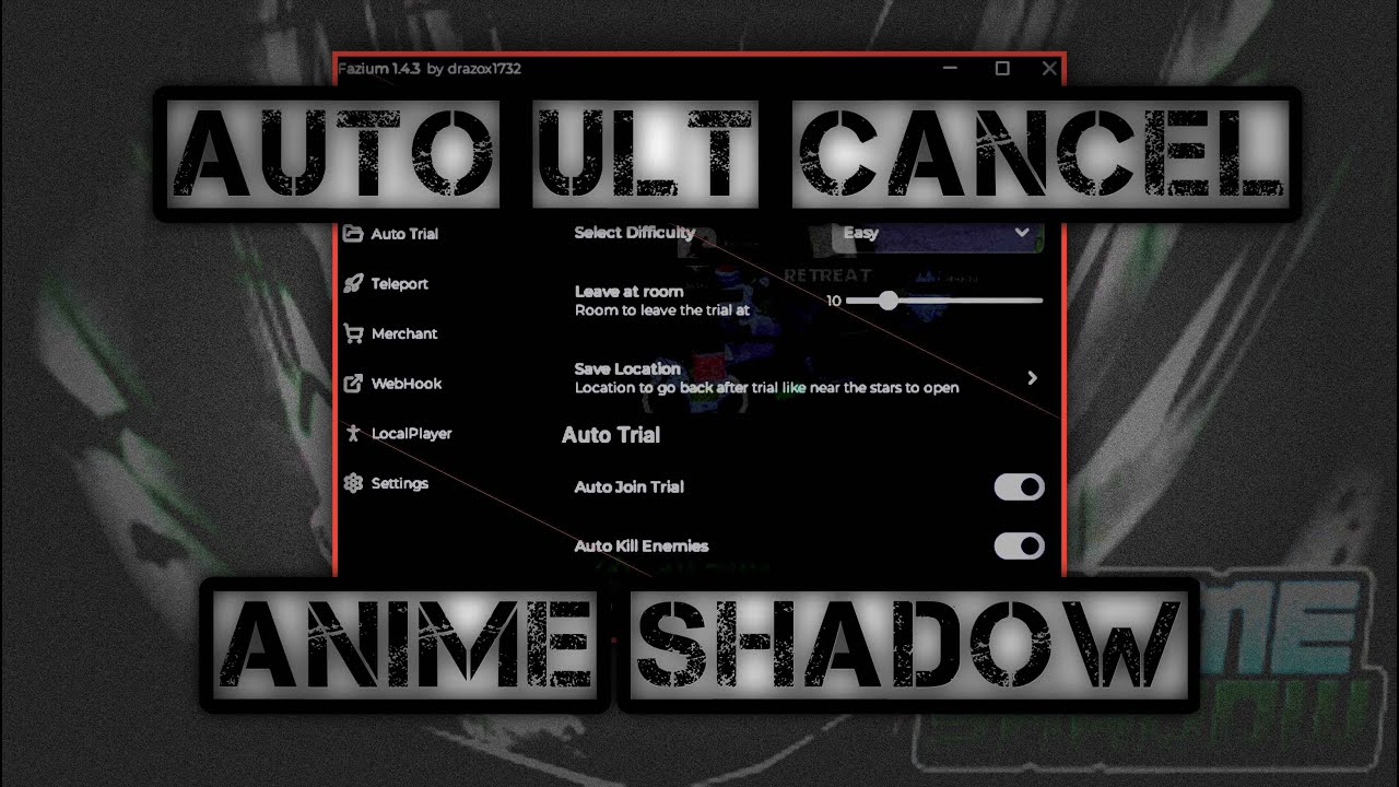 Anime Shadow Script Gui / Hack | Auto Farm + Auto Collect + Ult Cancel ...