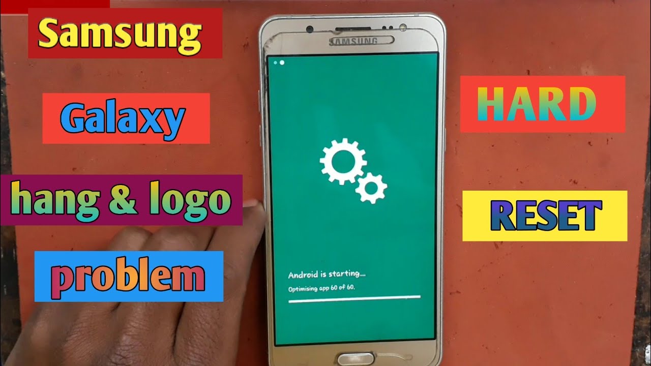 Samsung J5 (6)/10 hang and logo hard reset - YouTube