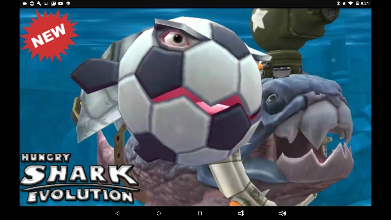 Soccer ball baby gameplay Hungry shark evolution - YouTube