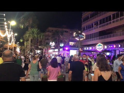 Benidorm This is how it looks on the weekend- June 2021 - YouTube