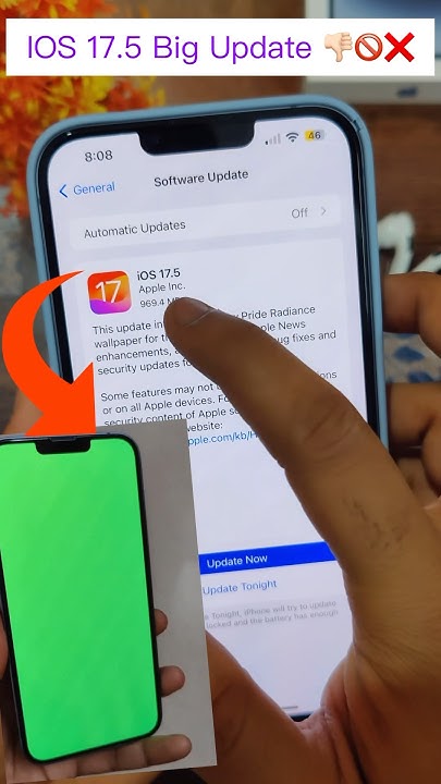 iOS 17.5 update what’s new? 😱 | Green screen problem on iPhone 14 13 series #shorts #ios17 - YouTube