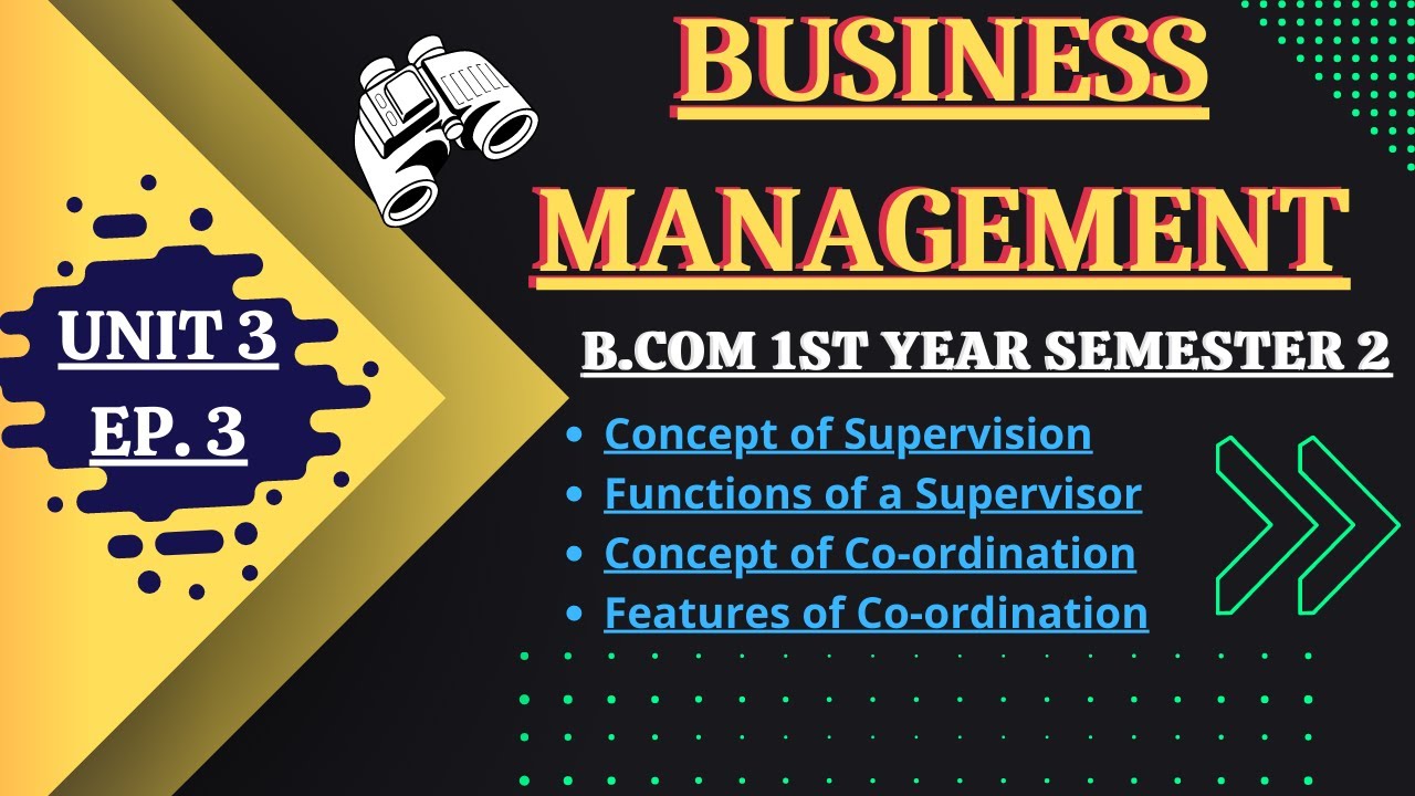 Supervision functions Of Supervisor co ordination features Of supervision-functions-of-supervisor-co-ordination-features-of