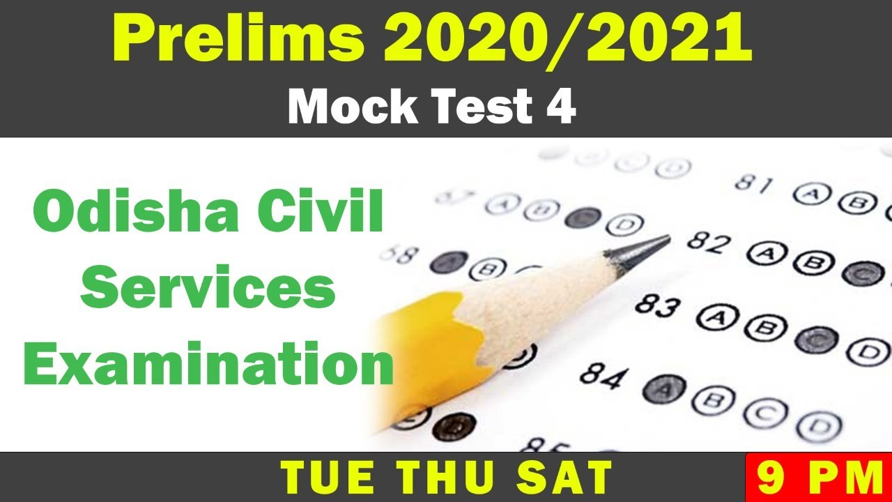 Mock Test 4 | Prelims 2020-21, OPSC | OAS-ASO - YouTube