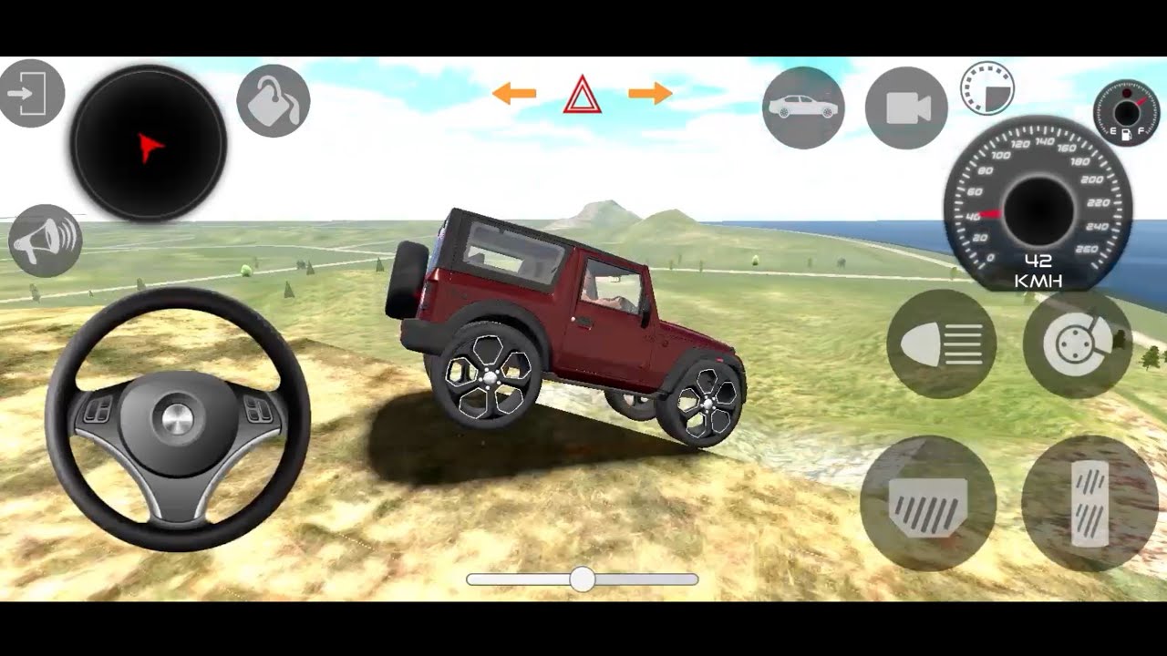 BHARAT KI TOP MODEL 🇮🇳Modified Mahindra Maroon colour Thar 🇮🇳|| Indian ...