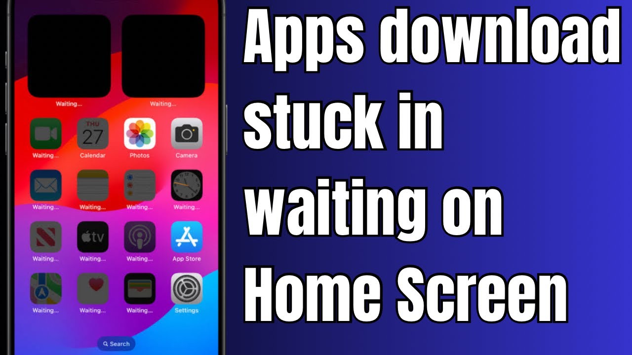 How to Fix iPhone Apps Download Stuck in Waiting on Home Screen | 2024 ...