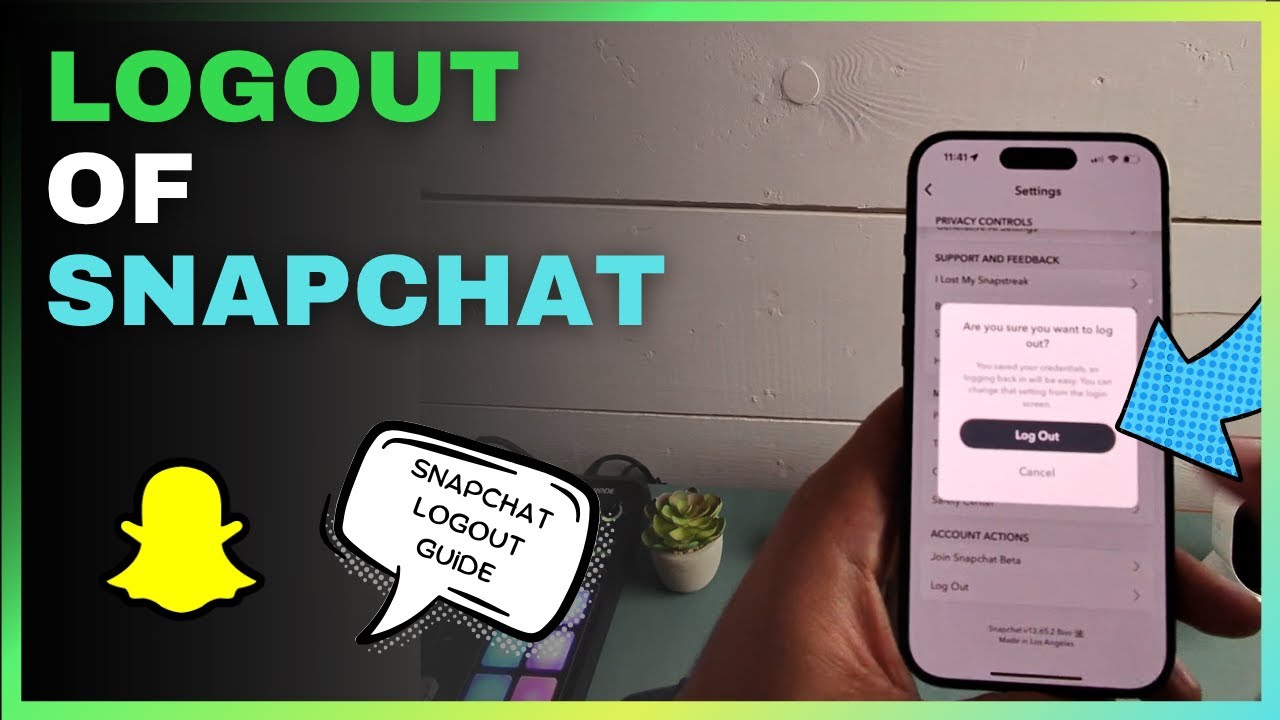 How to Log Out of Snapchat on iPhone - YouTube