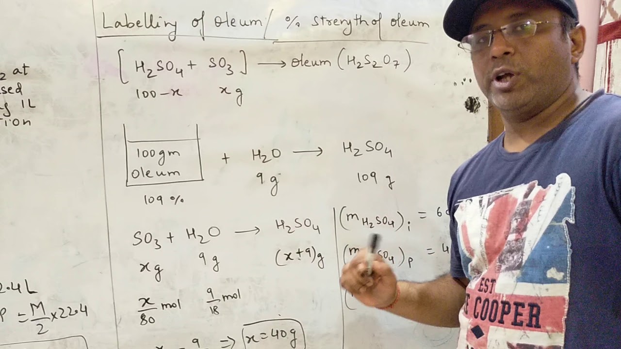 Volume strength of H2O2 and oleum - YouTube