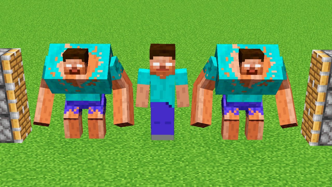 mutant herobrine + normal herobrine+ mutant herobrine = ??? - YouTube