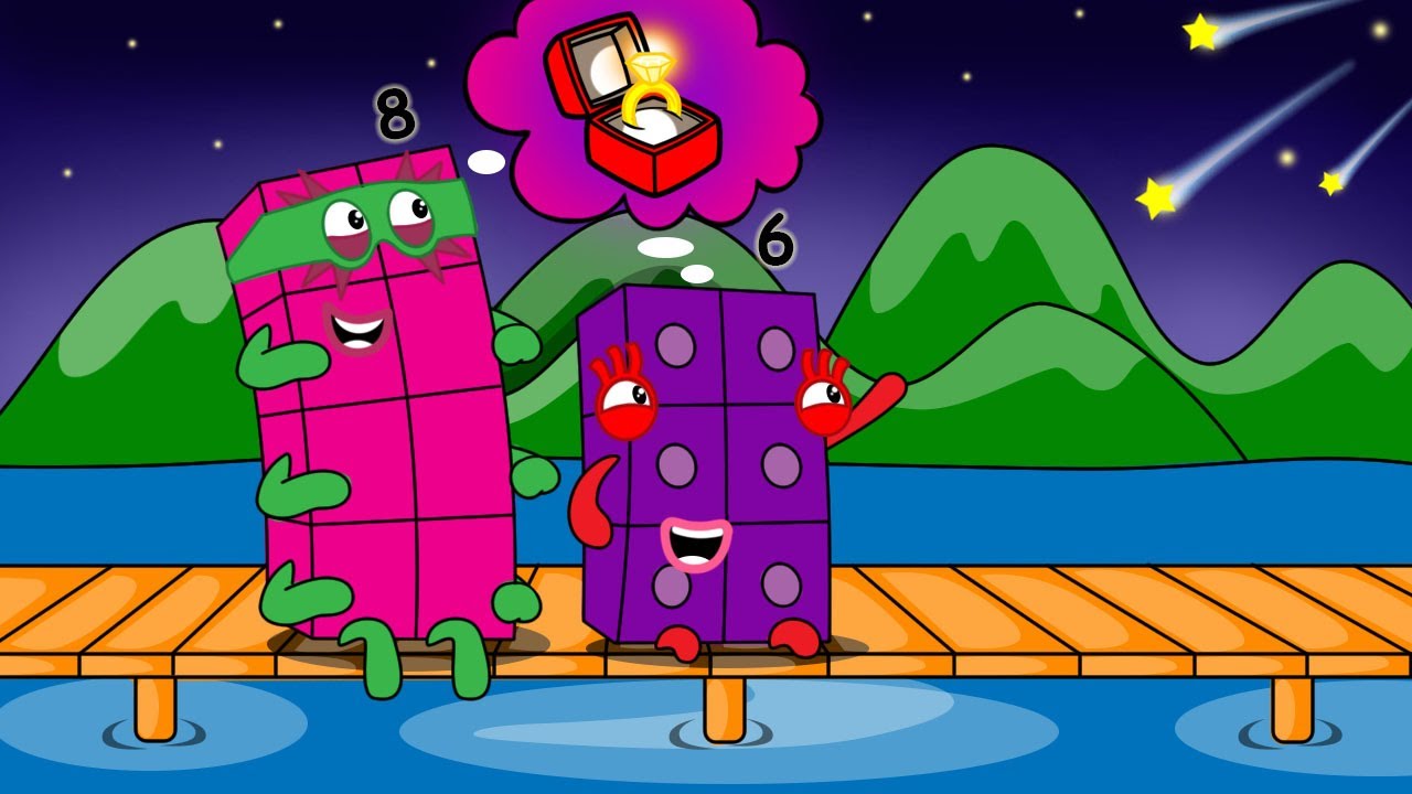 Numberblocks 6 and Octonaughty watching a shooting star - Numberblocks ...