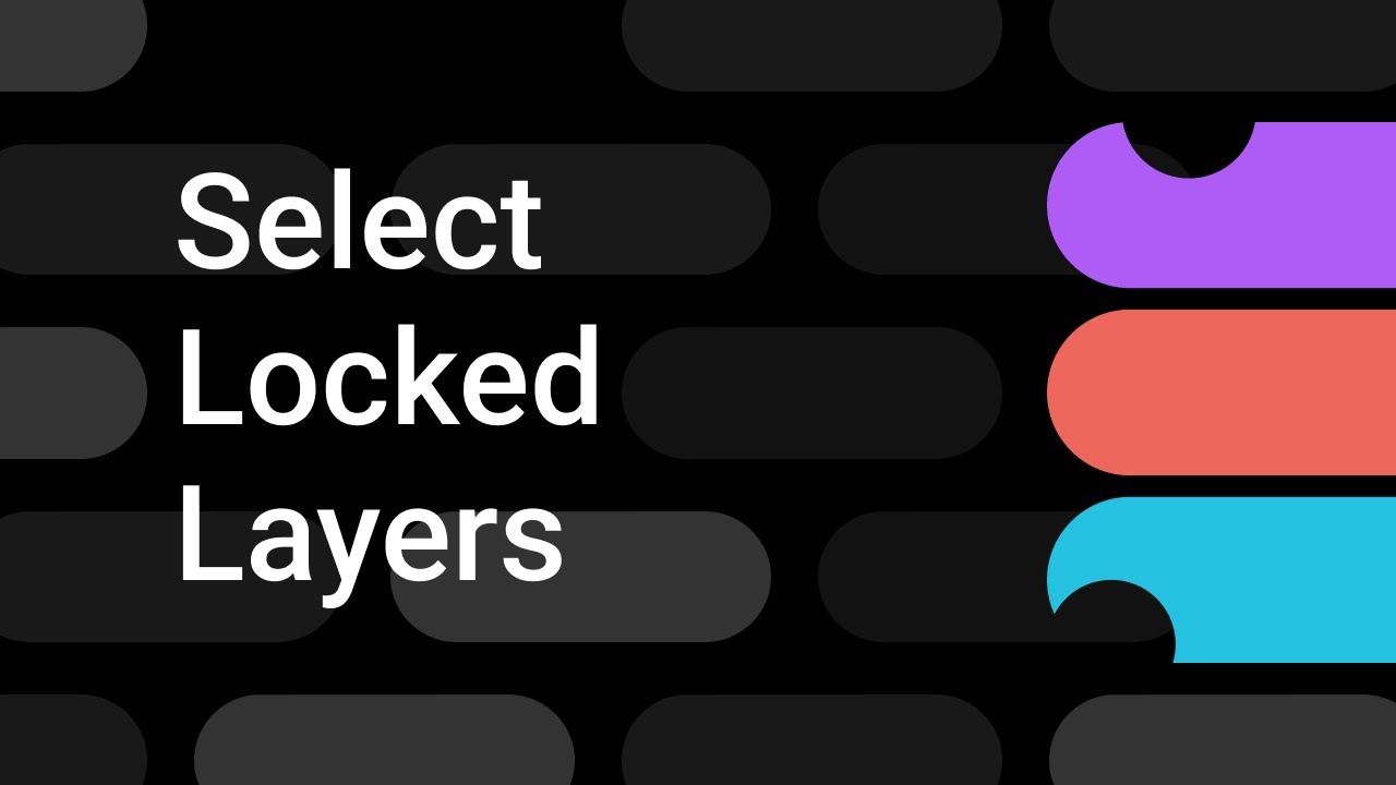 Select locked layers easily with this handy shortcut | Figma Bites ...