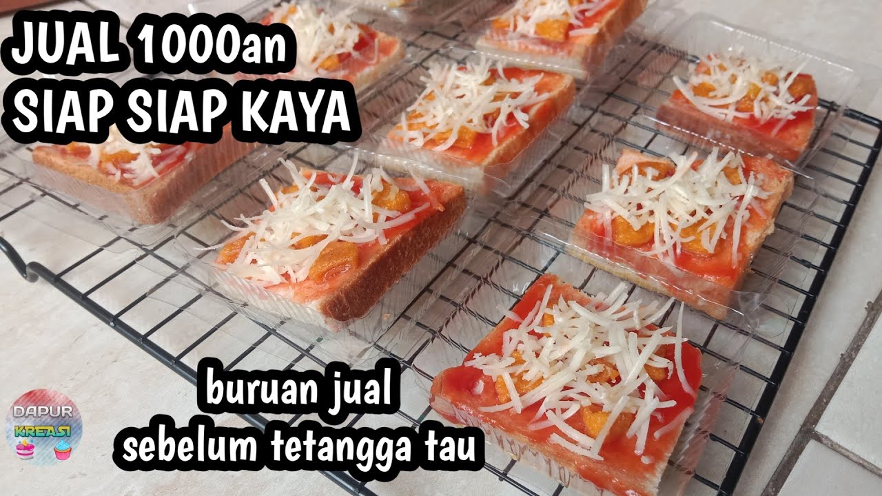 IDE JUALAN DARI ROTI TAWAR, PIZZA MINI 1000AN SIAP SIAP KAYA - YouTube