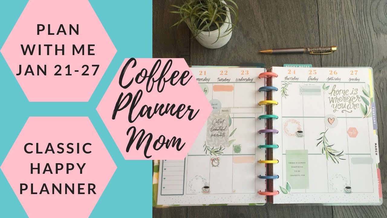 Plan With Me: January 21-27 in MAMBI Classic Happy Planner - YouTube