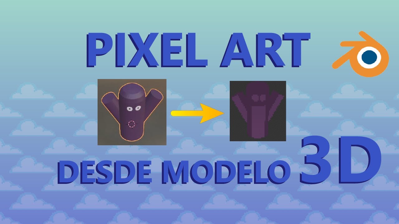 Crear Pixel Art con un Modelo 3D - Blender - YouTube