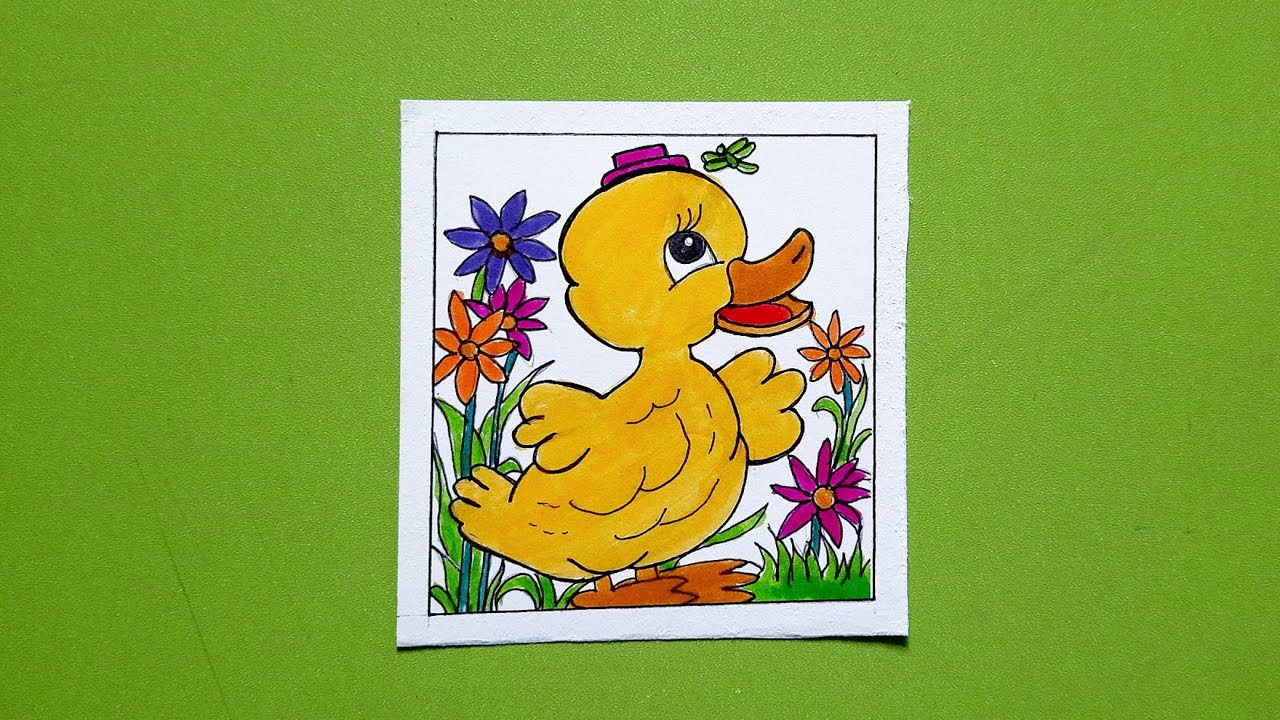 Drawing And Colouring 41 Duckling YouTube drawing-and-colouring-41-duckling-youtube
