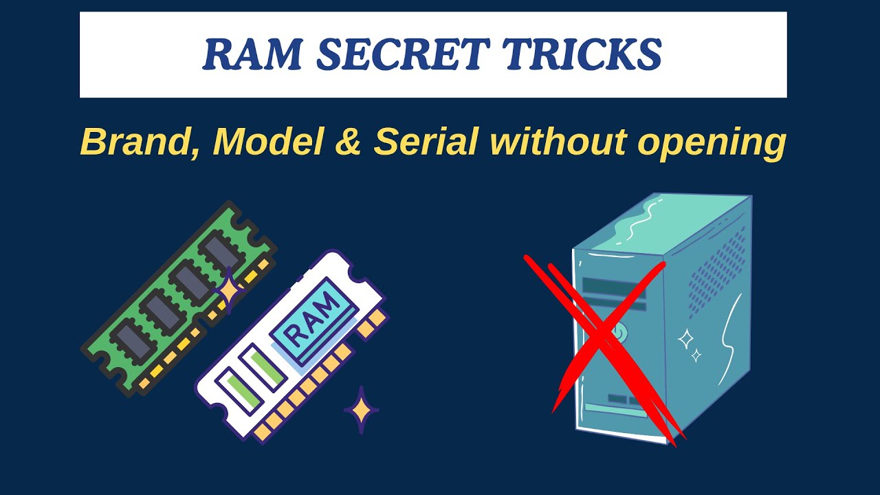 💻 How to Find RAM Brand, Model, Serial Number, and Type Without Opening ...