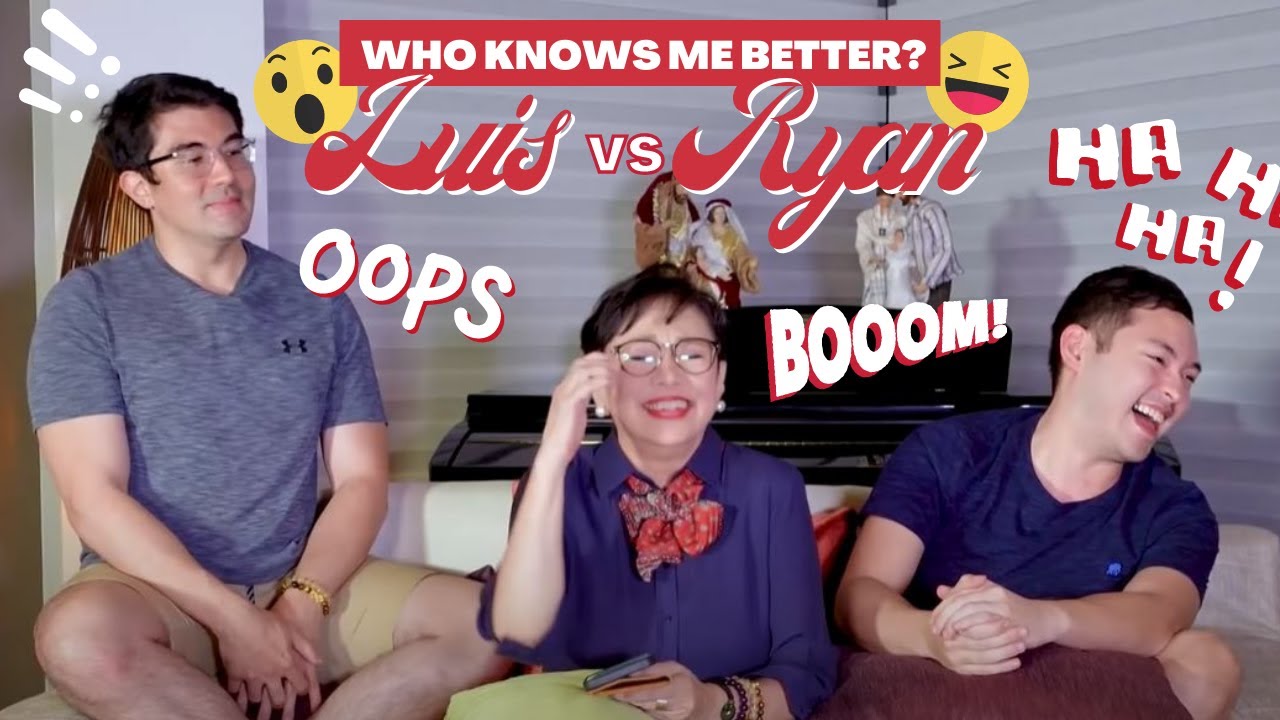 LUIS vs RYAN: WHO KNOWS ME BETTER + HEART-TO-HEART TALK | Vilma Santos ...