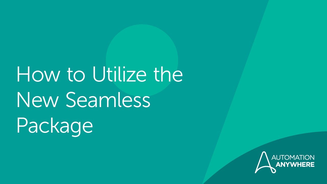 How to Utilize the New Seamless Package Update | Automation 360 - YouTube