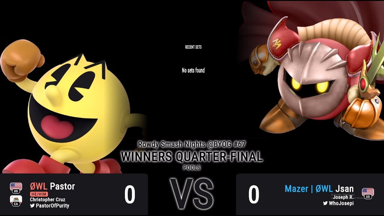 BYOG #67 | Pastor (Pac-Man) Vs. Jsan (Meta Knight) | Winners Quarter ...