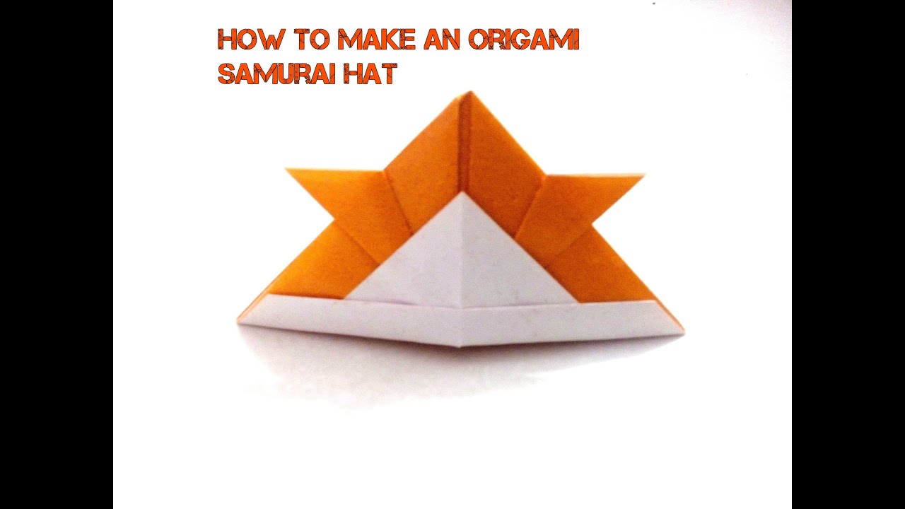 Origami samurai hat - YouTube