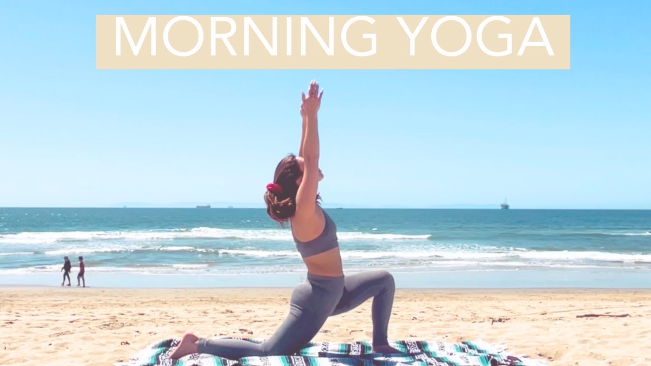 Morning Yoga | Beach Yoga Practice | Wake Up Feeling Fresh | 15 Minutes ...